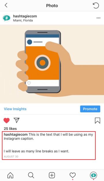 How to Create Line Breaks in Your Instagram Captions? | Hashtagie
