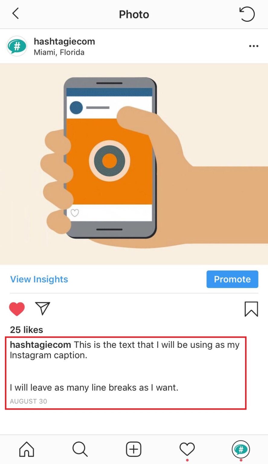 How to Create Line Breaks in Your Instagram Captions? | Hashtagie